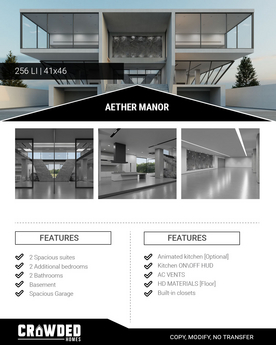 Second Life Marketplace - Crowded Homes ~ Aether Manor [Animated kitchen]