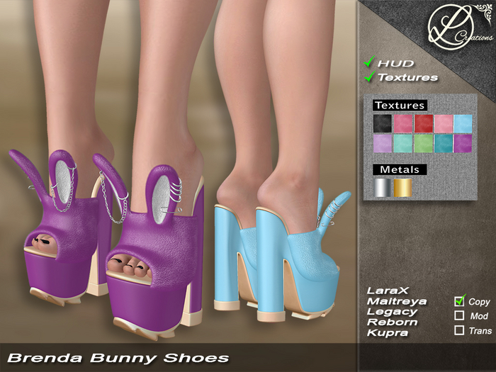 Second Life Marketplace - Brenda Bunny Shoes