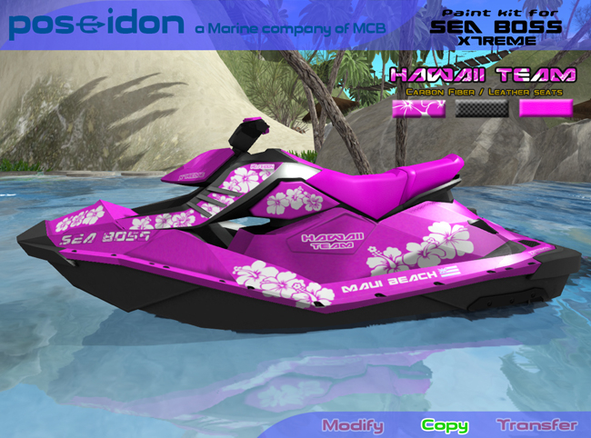Second Life Marketplace - ::POSEIDON:: SEA BOSS XTREME - Hawaiian team ...