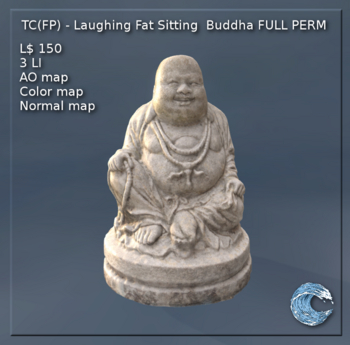 Second Life Marketplace - TC(FP) - Laughing Fat Sitting Buddha