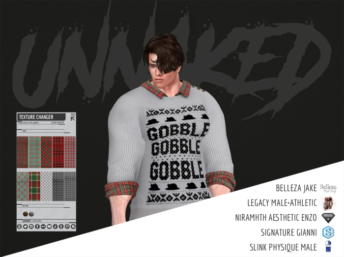 Second Life Marketplace - UNNAKED / CASUAL SWEATER / ALL SIZES ...