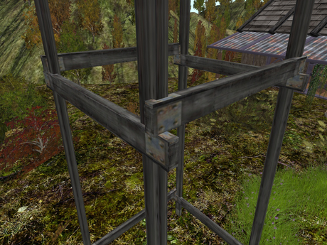 Second Life Marketplace - Wood Tower mesh 1 Land Impact with textures FP