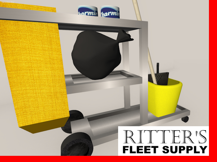 Second Life Marketplace - Cleaning cart - janitor, custodian