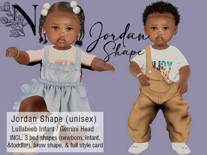 Second Life Marketplace - Nyree Baby - Jordan Shape : Lullabeeb + Gemini