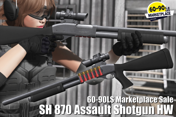 Second Life Marketplace - SH 870 Assault Shotgun HW [SG] M (Unpack)