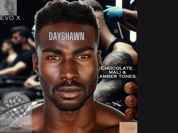 Second Life Marketplace - *MILK DRIP Dayshawn (Chocolate) Evo X