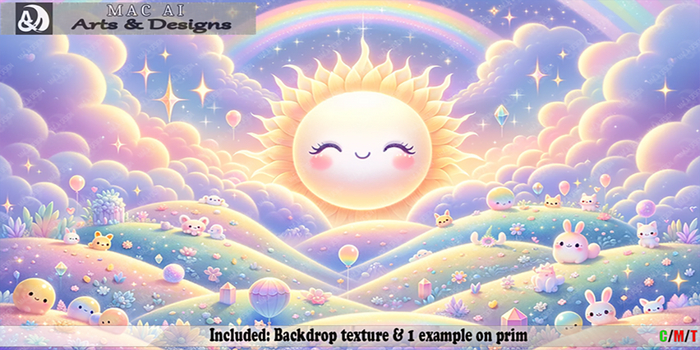 Second Life Marketplace - Kawaii Backdrop - Daydream Meadows 6