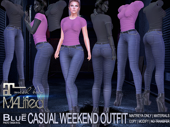 Second Life Marketplace - COPY/MOD MALified: Casual Weekend Outfit ...