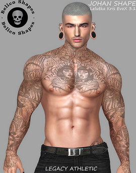 Second Life Marketplace - Belico Shapes Johan LeLUTKA Kris Head 3.1