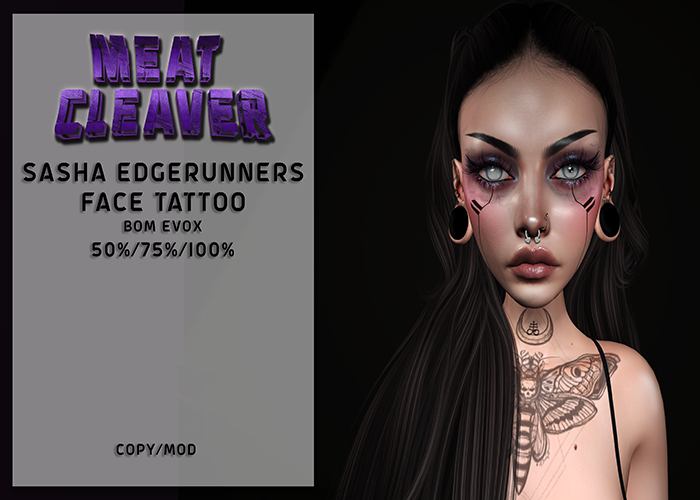 Second Life Marketplace - *M*C* Sasha EdgeRunners [BOM EVOX] Face ...