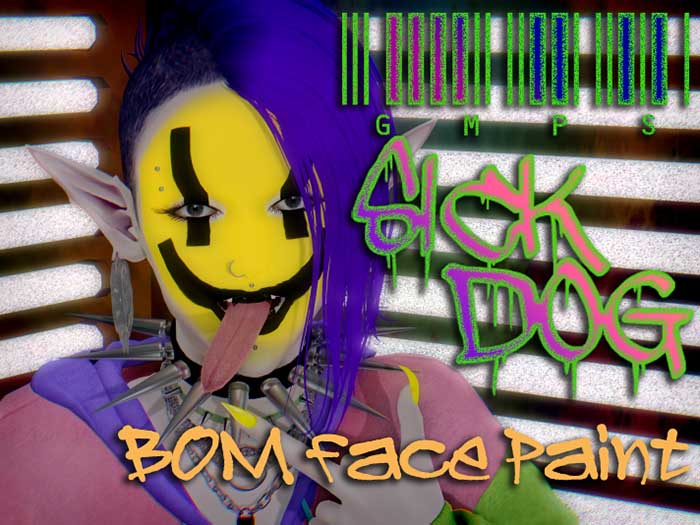 Second Life Marketplace - \\\GMPS - Sick Dog Face Paint (boxed)