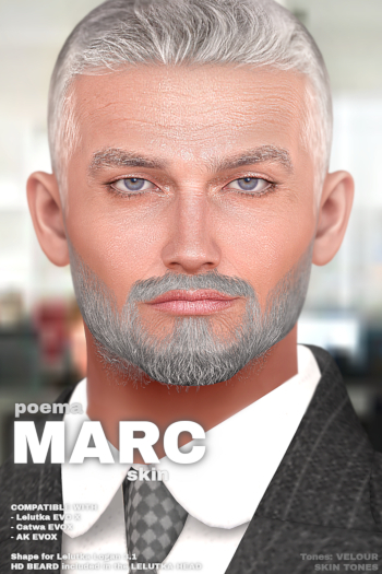 Second Life Marketplace - poema - Marc SHAPE (wear to unpack)