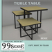 Second Life Marketplace - {99SensE} Trible Table "beige/gray"