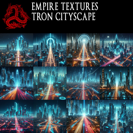 Second Life Marketplace - EMPIRE TEXTURES - tron cityscape
