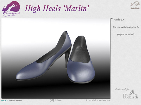 Second Life Marketplace - {IG} fashion highheels - marlin - Rebirth [wear]