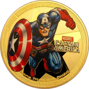 Second Life Marketplace - Superhero Coin-Captain America*