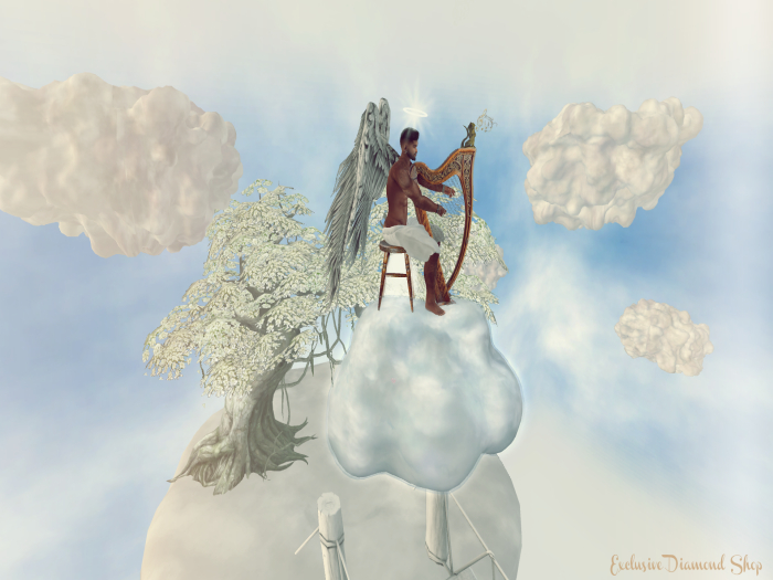 Second Life Marketplace - Angels Harp on Cloud ( Play & Sound )