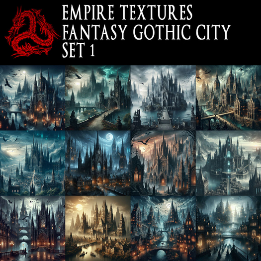 Second Life Marketplace - EMPIRE TEXTURES - fantasy gothic city set 1