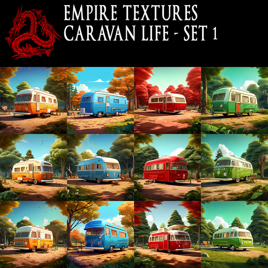 Second Life Marketplace - EMPIRE TEXTURES - caravan life set 1