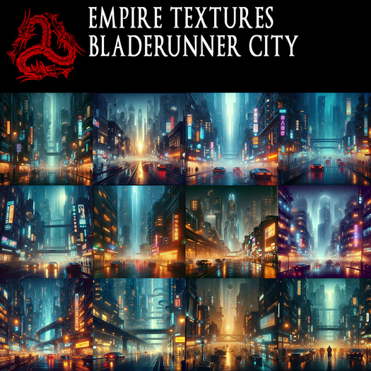 Second Life Marketplace - EMPIRE TEXTURES - bladerunner city