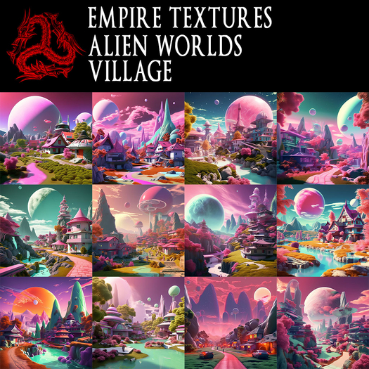 Second Life Marketplace - EMPIRE TEXTURES - alien worlds - village