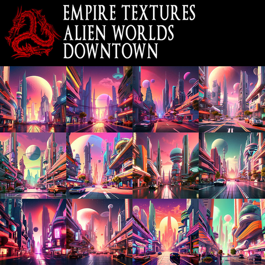 Second Life Marketplace - EMPIRE TEXTURES - alien worlds - downtown