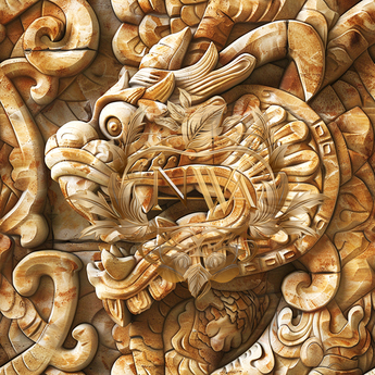 Second Life Marketplace - 5pc 3D Ancient carved maya dragon texture ...