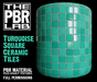Second Life Marketplace - The PBR Lab - Turquoise Square Ceramic Tiles ...