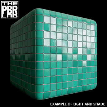 Second Life Marketplace - The PBR Lab - Turquoise Square Ceramic Tiles ...
