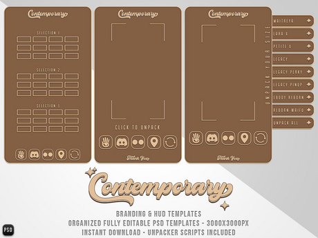 Second Life Marketplace - KAI // Contemporary Template PSD Download ...