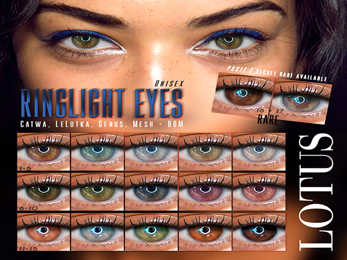 Second Life Marketplace - LOTUS. Ringlight Eyes 06 BOX