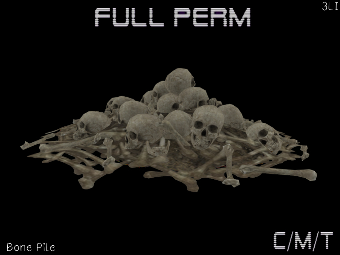 Second Life Marketplace - [FP] Bone Pile - FULL PERM - 3LI