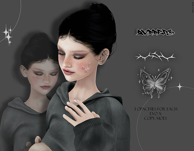 Second Life Marketplace - badders` tattoo sophia pack