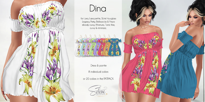 Second Life Marketplace - [Selene Creations] Dina FATPACK