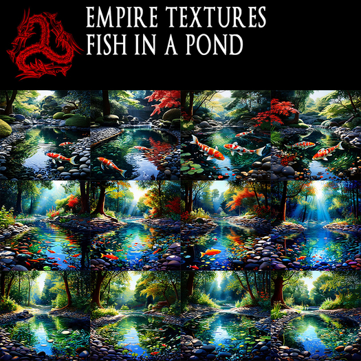 Second Life Marketplace - EMPIRE TEXTURES - fish in a pond