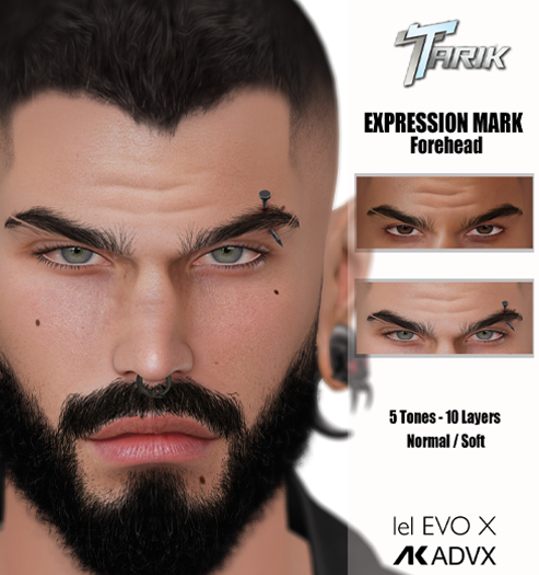 Second Life Marketplace - -- T. TARIK -- Expression Mark V2 [ Forehead ...
