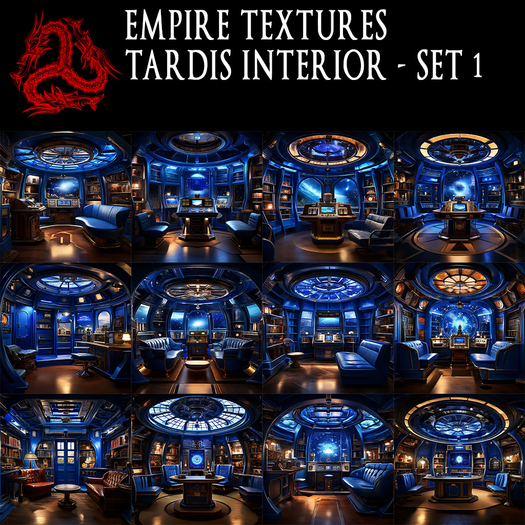 Second Life Marketplace - EMPIRE TEXTURES - Tardis Interior set 1