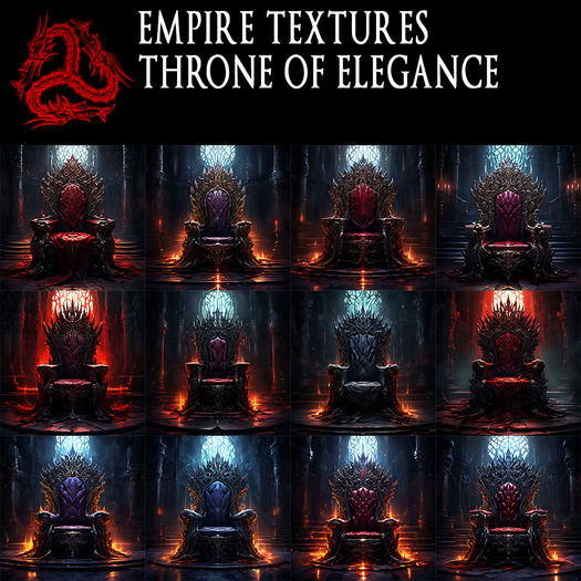Second Life Marketplace - EMPIRE TEXTURES - throne of elegance