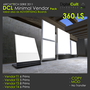 Second Life Marketplace - *** DCL Minimal Vendor Pack