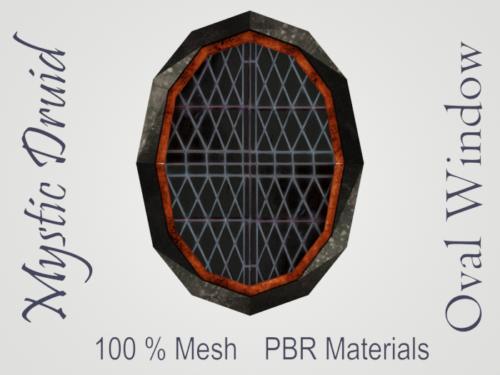 Second Life Marketplace - Mystic Druid - Gothic Oval Window