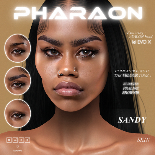 Second Life Marketplace - PHARAON - SANDY / SUNKISS TONE / Skin EvoX