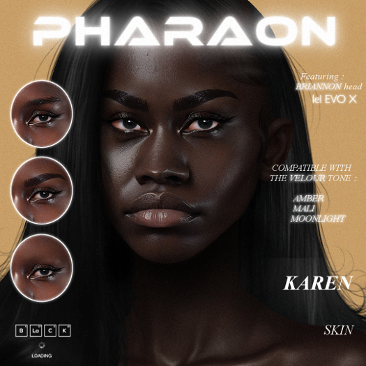 Second Life Marketplace - PHARAON - KAREN / MOONLIGHT TONE / Skin EvoX