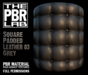 Second Life Marketplace - The PBR Lab - Square Padded Leather 03 Grey ...