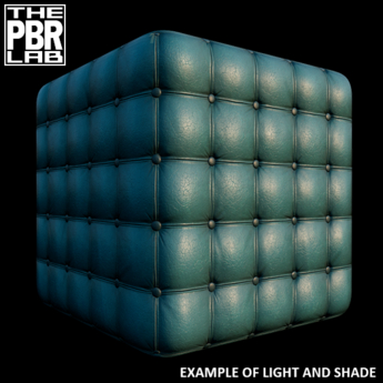 Second Life Marketplace - The PBR Lab - Square Padded Leather 12 Teal ...