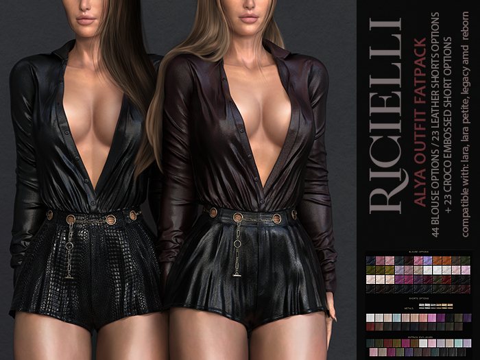Second Life Marketplace Ricielli Alya Outfit Fatpack
