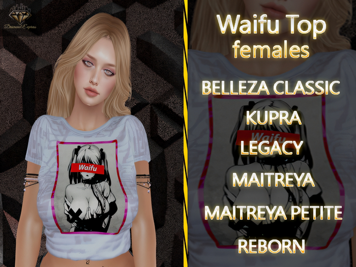 Second Life Marketplace - {DE} Waifu Top