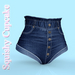 Second Life Marketplace - Dark Dye Denim Shorts Maitreya Reborn Legacy