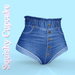 Second Life Marketplace - Dye Blue Denim Shorts Maitreya Reborn Legacy