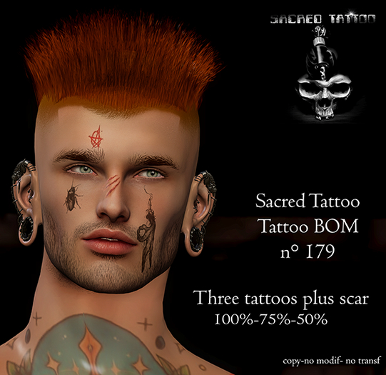 Second Life Marketplace - Sacred Tattoo 179