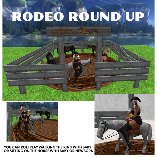 Second Life Marketplace - MERCI~RODEO ROUND UP HORSE RING
